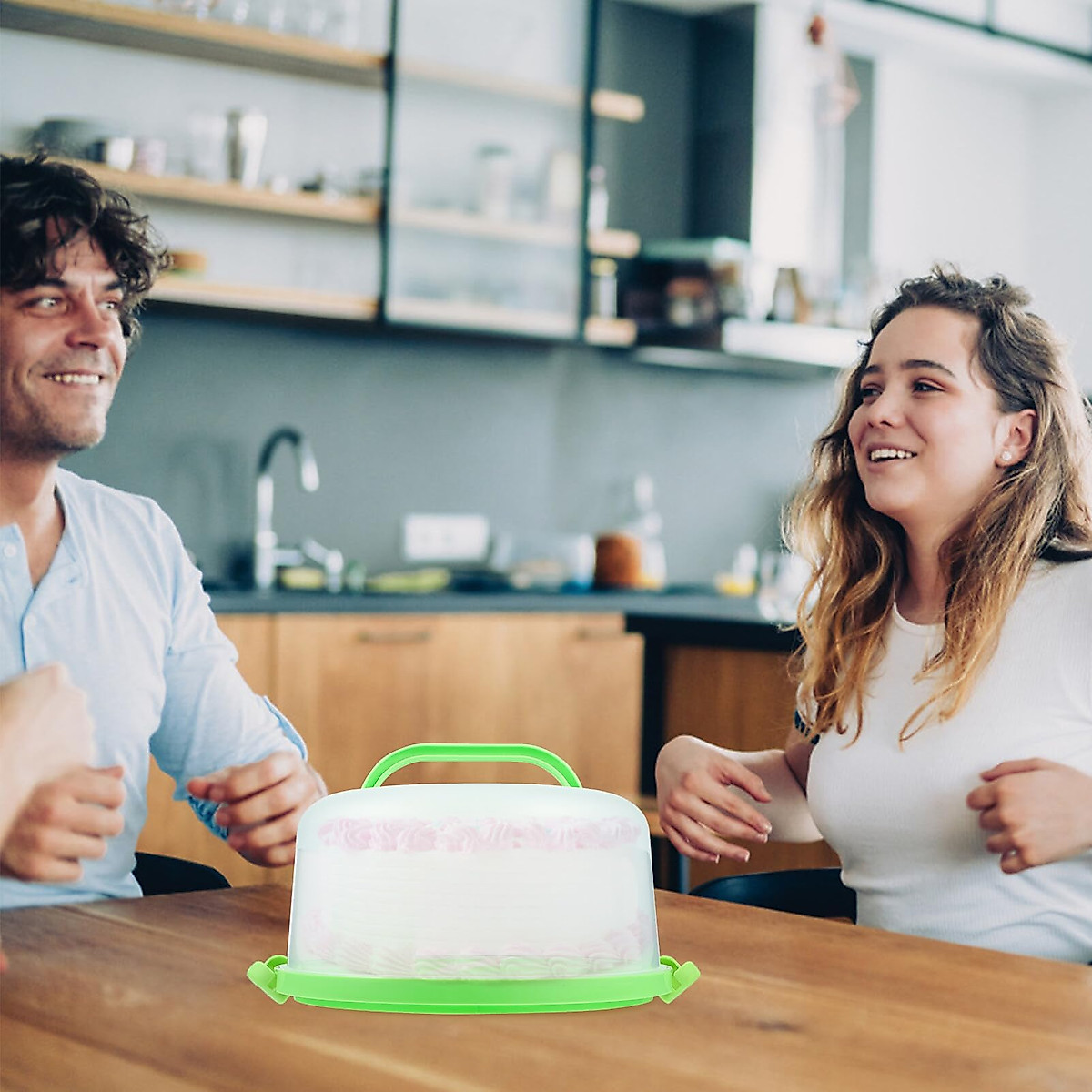 Luxshiny Box Cake Box Dessert Container Cake Holder Cake Container