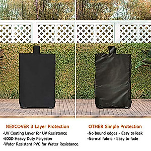 NEXCOVER 73550 Pellet Smoker Cover, 600D Heavy Duty BBQ Grill Cover for Pit Boss Grills 77550 5.5 and 5 Series PBV5P1, pro Series 4 Vertical Pellet Smokers PBV4PS1