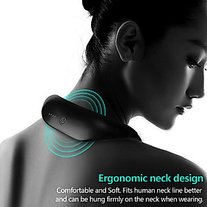 Leipple Neck Fan Portable - 5000 mAh USB Fan Sport Fan with 6 Speeds, Rechargeable Design - Handfree Wearable Personal Neckband Fan can Lasts for 26h for Travel,Office