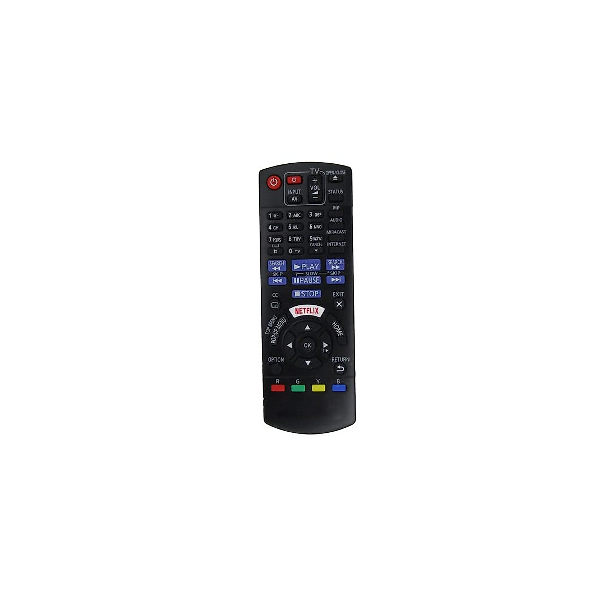 HCDZ Replacement Remote Control for Panasonic EUR7659YR0 DMR-ES40V DVD TV Recorder Player