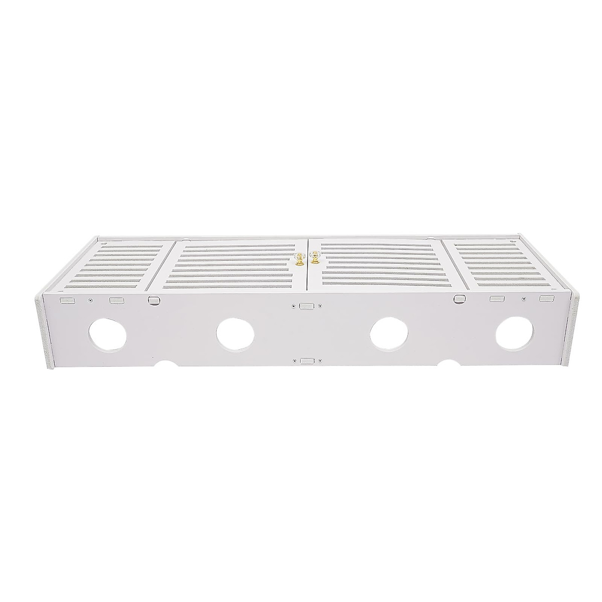 Leblett Wall Mount Router Storage Box,Rectangular White Floating Shelf,Organizer for Toys,Power Plug Storage Box,Multi-Function Storage Rack with Door
