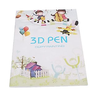 soobu 3D Pen Paper Stencils, 40 Patterns Portable Size 3D Printer Drawing Paper Easy to Use for Teamwork
