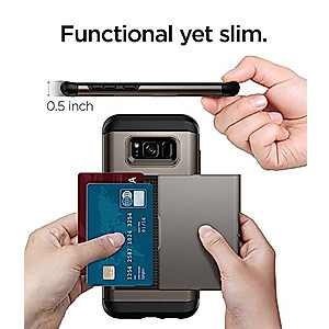 Spigen Slim Armor CS Designed for Samsung Galaxy S8 Case (2017) - Gunmetal
