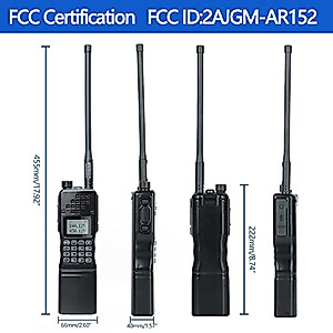 2 Pack Baofeng AR-152 10W ham Radio Powerful Military Grade Radio 12000mAh Battery Long Range Walkie Talkie with ar-152a cs tactical antenna and programming cable Two Way Radio Full Set