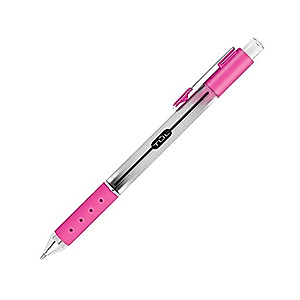TUL GL Series Retractable Gel Pens, Fine Point, 0.5 mm, Silver Barrel, Assorted Ink, Pack Of 4