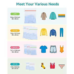 OTraki 9 PCS Mesh Laundry Bags for Delicates 4 Sizes Laundry Bags Mesh Wash Bags with Zipper Clothing Washing Bags Reusable Travel Storage Organize Bag for Clothes Underwear Bra Lingerie Socks Toy