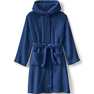 Lands' End K Unisex Solid Robe Deep Sea Navy Kids 10