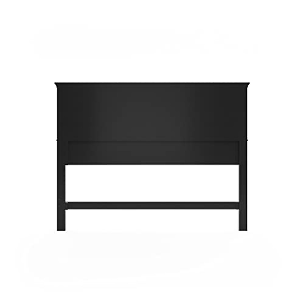 Home Styles Bedford Black Queen Headboard with Raised Panels, Picture Frame Moldings, and Clear Coat Finish