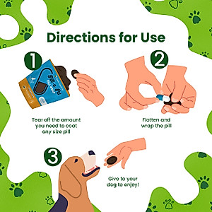 Green Coast Pet Pill-a-Pet Pill Wrap for Dogs Cheese Flavor | Made in USA | Probiotics | 60 Wraps