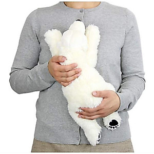 TAMMYFLYFLY Sleep Polar Bear Plush,Cute Stuffed Animal, Plush Toy, 14 Inches Soft Toy