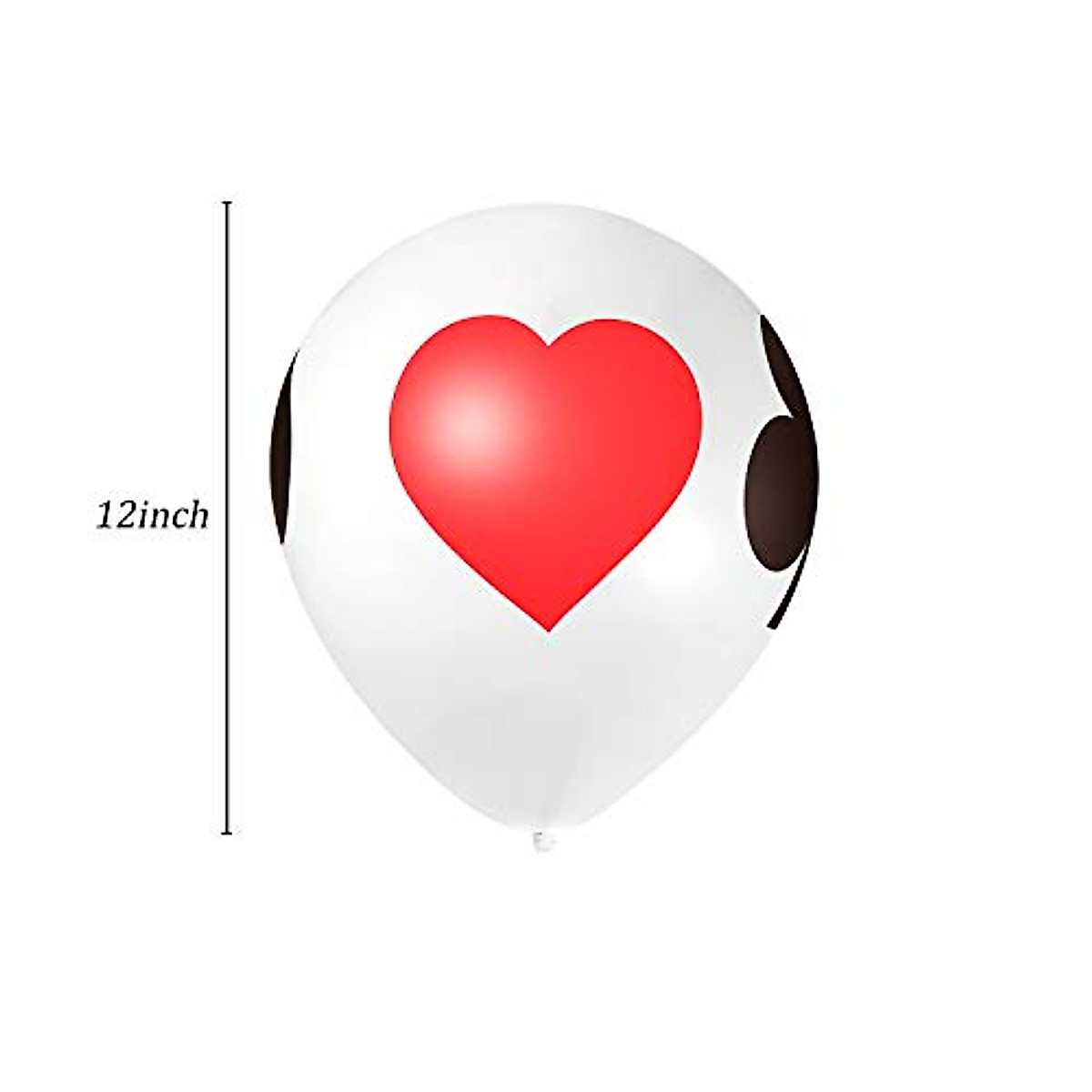 12 Inch Casino Card Night Latex Balloons, 50 Pack Poker Balloons Casino Party Balloons, Casino Night Poker Birthday Decorations