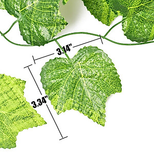 HUIANER Fake Grapes 3 Bunches of Simulation Fruit with Artificial Grape Vines Lifelike Grapr Leaves for Wedding Home Indoor Outdoors Party Garden Wall Decoration