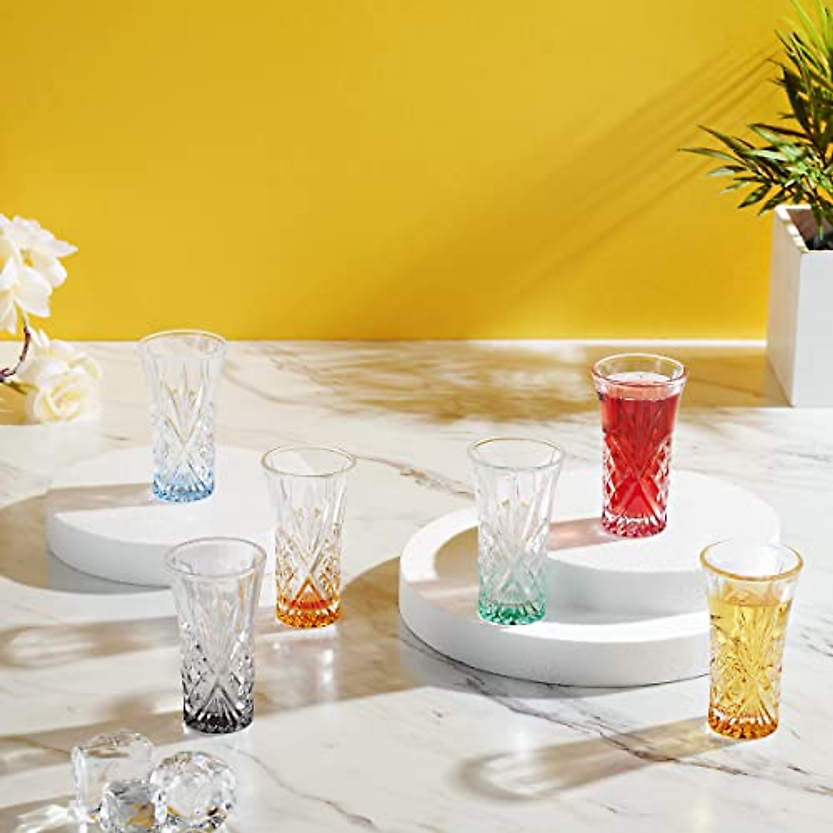 Godinger Shot Glasses Set, Shot Glass Shooters - Dublin Crystal, Set of 6