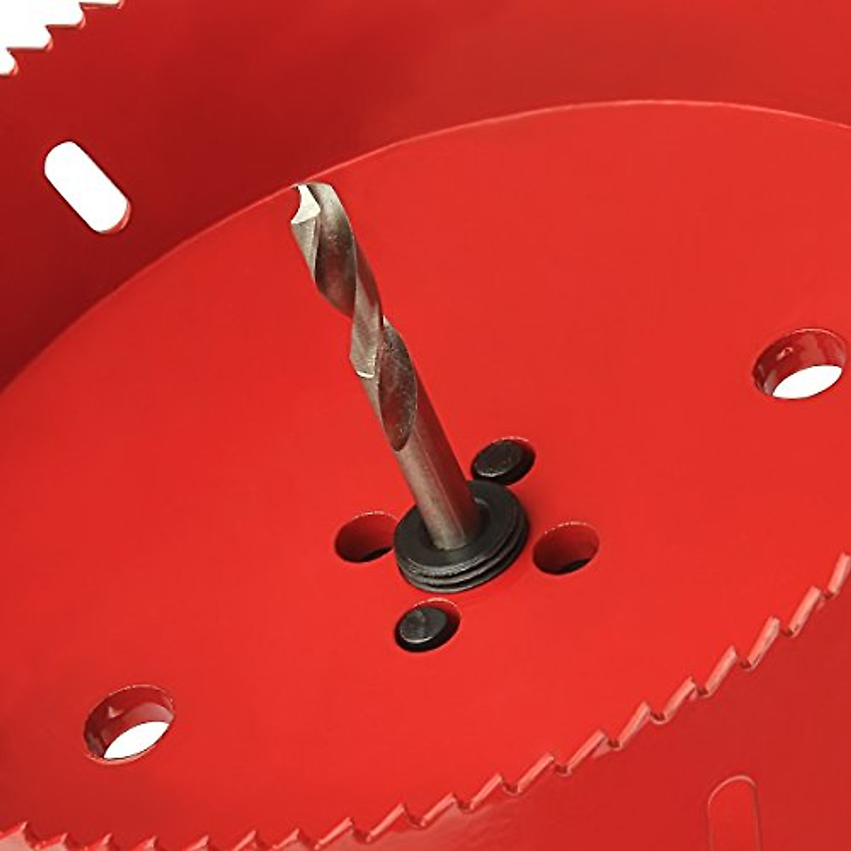 Precision 6" BI-Metal Hole Saw for Cornhole Game, Abuff 38mm Depth HSS Hole Cutter with 1/2" Hex Shank Arbor for Easily Drilling Cornhole Board, Plastic, Wood, Fiberboard, Soft Metal