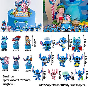 Cartoon Cake Toppers,Children Mini Figurines Toy,Cartoon Cake Decoration for Cartoon Kids Birthday Baby Shower Cartoon Theme Party Supplies