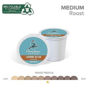 Caribou Coffee Keurig Single-Serve K-Cup Pods, Caribou Blend Medium Roast Coffee, 24 Count