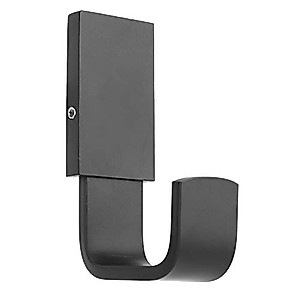 Beufee 2Pcs Bathroom Hook, Matte Black Wall Hook Coat Towel Hooks Wall Mounted Towel Hook Square Robe Coat Clothes Hook for Bath Kitchen