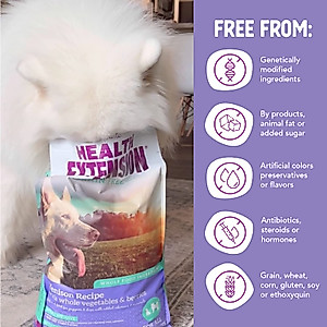 Health Extension Grain Free Venison & Sweet Potato Dry Dog Food (4 lb / 1.81 kg) - Lean Protein Formula for Dogs with Poultry Allergies & Sensitive Stomachs