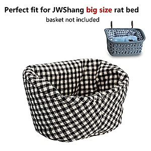 JWShang Bed Mat for Rat Hammock Hanging Basket Warm Bed, Replaceable Removable Nest Mat for Small Animal Hammocks for Hamster, Sugar Glider, Rat (Only Big Size Rat Hammock)