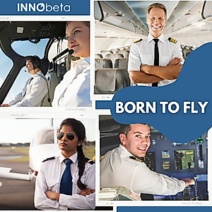 InnoBeta Pilot Gifts for Men, Male, Him, Aviation Airplane Gifts, Aviator Flannel Throw Blanket, Inspirational Encouragement Gifts for Best Pilot Ever, 50" x 65"
