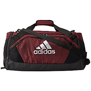 adidas Issue Medium, Durable Travel Duffel Bag for Women or Men, Team Maroon, One Size