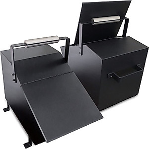 Boone Hearth Ash Bucket with Silver Handle for Fireplace