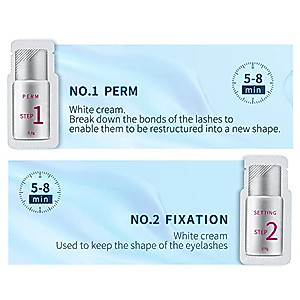 Fast Perm Lash Lift Kit Eyelash Perm Kit Perm&Setting Lotion (Quantity: 2×5 Packs)