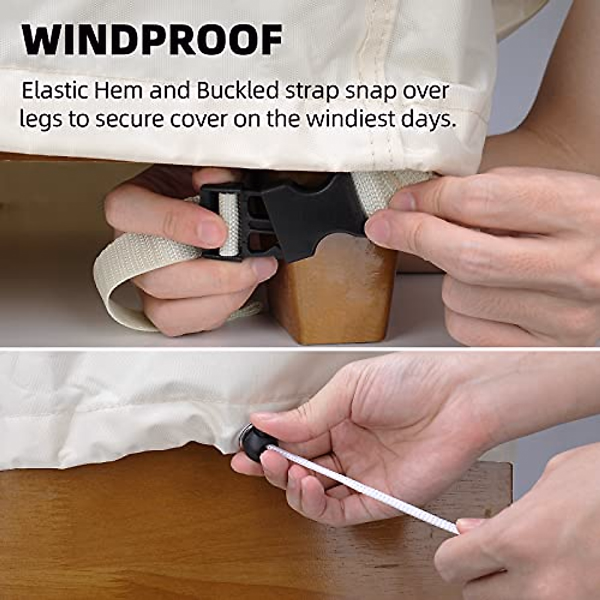 Patio Chair Covers for Outdoor Furniture Lounge Club, Waterproof and Heavy Duty Lawn Adirondack Rocking Chair Covers, Outside Furniture Water Resistant with All Weather Protection