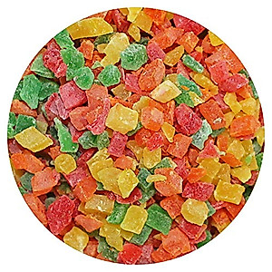 Island Blend Treat (8 oz.) - Healthy Natural Dried Diced Fruit Treat - Pineapple & Papaya - Sugar Gliders, Rats, Chinchillas, Ferrets, Parrots, Hamsters, Squirrels, Hedgehogs, Guinea Pigs & Small Pets