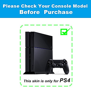 FOTTCZ Whole Body Vinyl Skin Sticker Decal Cover for PS4 Console and 2PCS Controllers Skins Vintage World Map