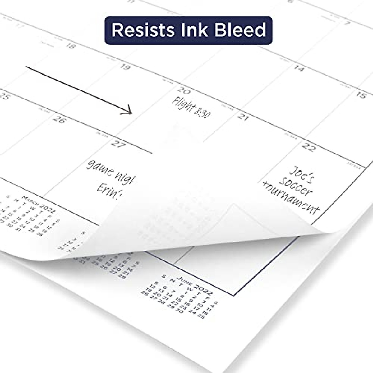 AT-A-GLANCE Desk Calendar 2023, Office Desk Pads, Monthly, 21-3/4" x 17", Large, Ruled Blocks, 3 Pack (AZSK2400)