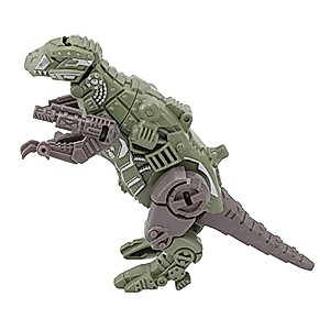Transformed Dinosaur Robot, Improve Imagination Dinosaur Transformer Toy Safe 3 Shape Joint for Kids (Type B)