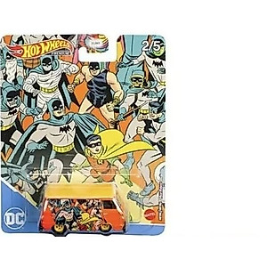 Hot Wheels 2022 Premium Pop Culture DC Batman Comics DLB45-946P Release Complete Set of 5 Diecast Vehicles