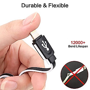 Multi Charging Cable 2 Pack 3FT, 4 in 1 Retractable Multiple Charger Cord Multi USB Cable Adapter with Dual Lightning/Type C/Micro USB Port for iPhone/Samsung Galaxy/Pixel/Phones/Tablets and More