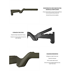 Magpul X-22 Backpacker Stock for Ruger 10/22 Takedown, Olive Drab Green