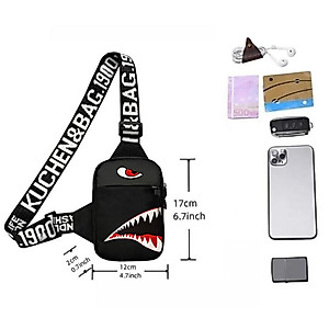 WRLDMCWLQ Shoulder Bag Sling Bag Men Women Small Bag Crossbody Bag Casual Phone Chest Bag for Travelling Hiking