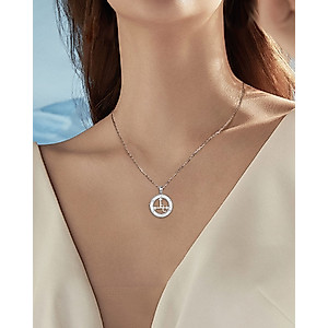 CELESTIA Lilith Necklace for Women Sterling Silver Pegan Jewelry Lilith Sigil Pegan Gifts for Women