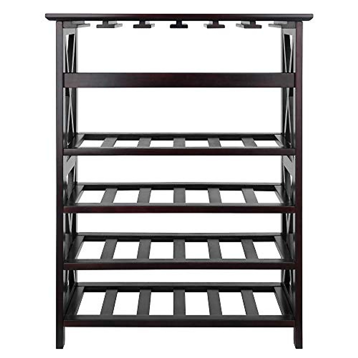 Winsome Rio Wine Storage, 28.74" W x 35.71" H x 13.39" D, Espresso