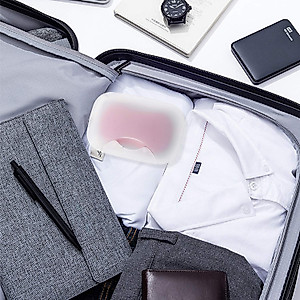 Anwenk Soap Dish Travel Box Soap Holder with Bubble Foam Soap Bag, Translucent Soap Tray Soap Saver Box Case for Home Travel Outdoor Hiking Bathroom Camping Gym,2Pack