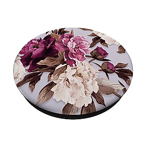 Elegant Purple Pink Flower Floral Pattern Phone Popper PopSockets Standard PopGrip