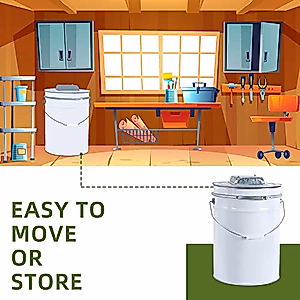 EVERYGROW Grain Mill Grinder Electric, Grain Grinder Mill, Corn Grinder Electric, Wheat Grinder, Nutrimill, Grain Mill Grinder Electric, 6.6 Gallons (25L)