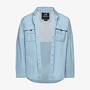 Arctix Men's Summit Long Sleeve Camp Shirt, Blue Sky, X-Large