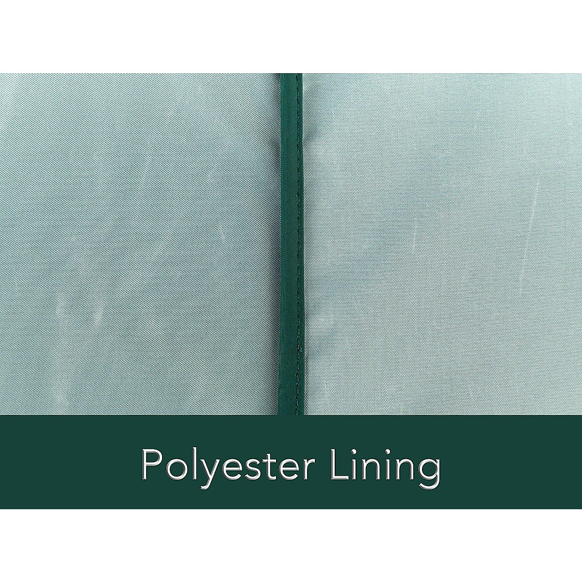 Covermates Rectangular Accent Table Cover - Patio Outdoor Furniture Cover, Water Resistant Outdoor Ottoman/Side Table Cover, Classic 12-Guage Vinyl, 50W x 30D x 25H, Green