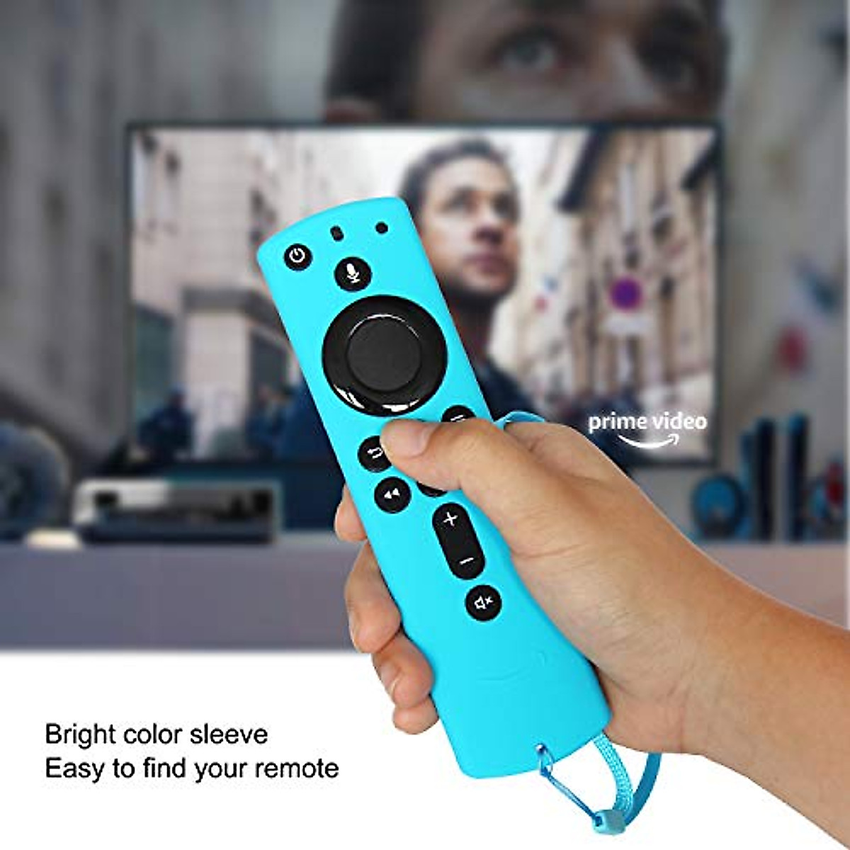 Pinowu Remote Case for Fire TV Stick 4K Compatible with All-New 2nd Gen Alexa Voice Remote Control Cover (2 Pack: Turquoise and Purple)