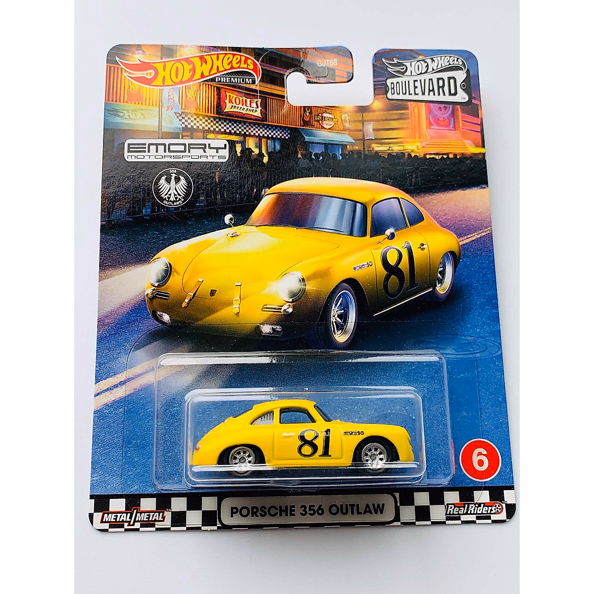 HW Boulevard Series Emory Motorsports Porsche 356 Outlaw, Yellow