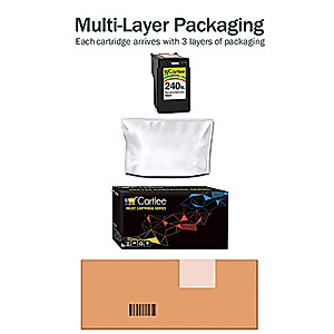 Cartlee 1 Black Remanufactured High Yield Ink Cartridge Replacement for PG-240XL 240 XL PIXMA MX472 MX452 MG3520 MX432 MX439 MG3220 MX512 MG2120 MX459 MG3620 MG3600 MX479