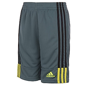 adidas Boys' Clashing 3-Stripes Shorts, Blue Oxide, X-Large (18/20)