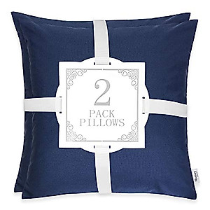 Homey COZY 7H5240-June Accent Pillow, 2 Pack, Navy