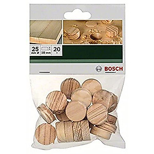 Bosch 2609255322 Wood Tenons with Diameter 25mm/ Thickness 10mm