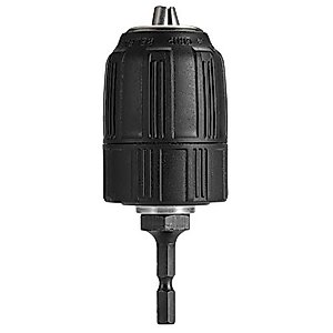 Keyless 1/2"(13mm) Drill Chuck Drill Chuck Adapter for Impact Driver Quick Connect